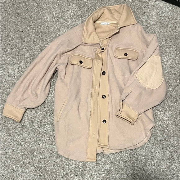 Zara | Jackets & Coats | Zara Light Tan Buttonup Jacket | Poshmark